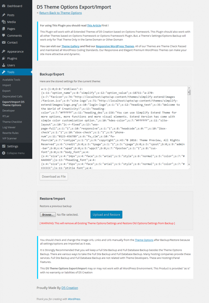 Most Popular SIMPLIFY has been Updated, You should Update your Site - D5 Creation