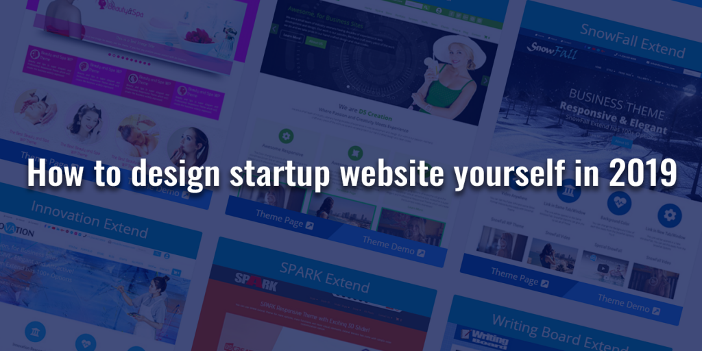 How to design startup website yourself in 2019 - D5 Creation